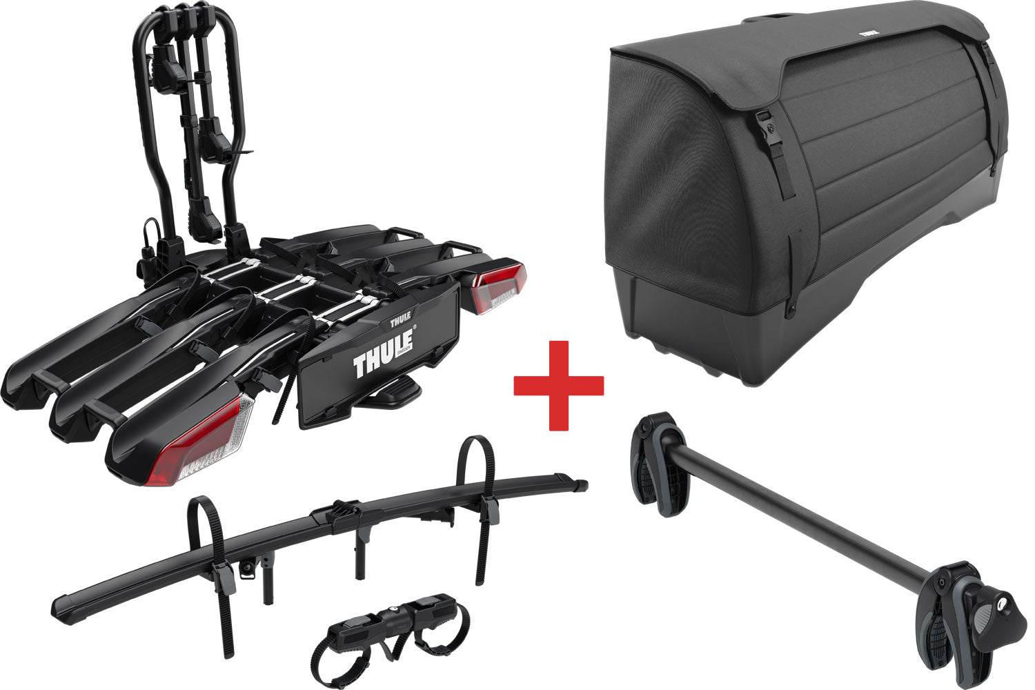 Thule EasyFold 3 (4 Bike) + Onto 2 Cargo Box Package – Roof Rack Supplies