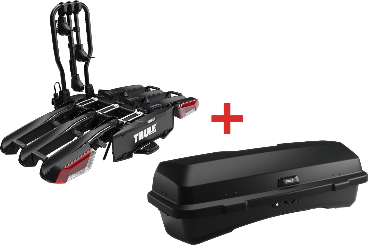 Thule EasyFold 3 (3 Bike) + Santu Cargo Box Package – Roof Rack Supplies
